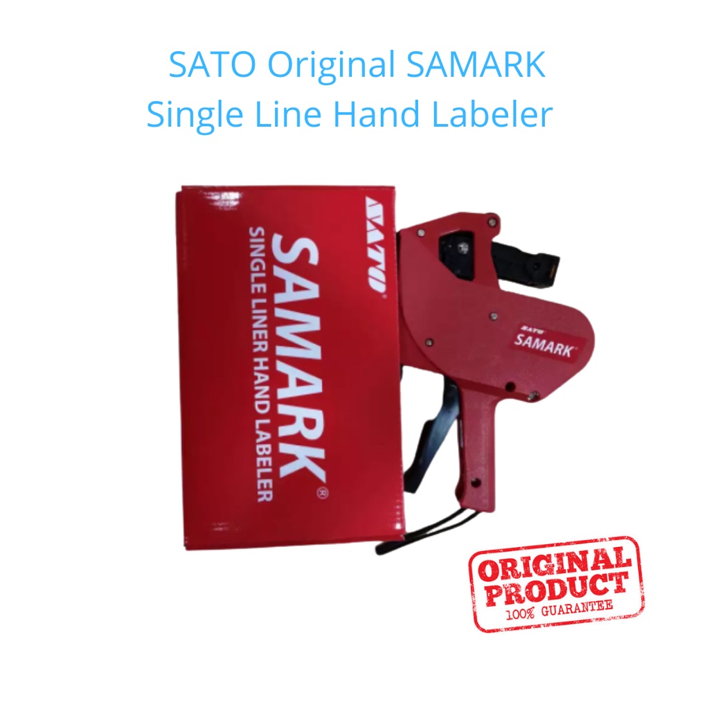 ORIGINAL SATO SAMARK Hand Labeler Price Gun Machine Price Tag | Shopee ...
