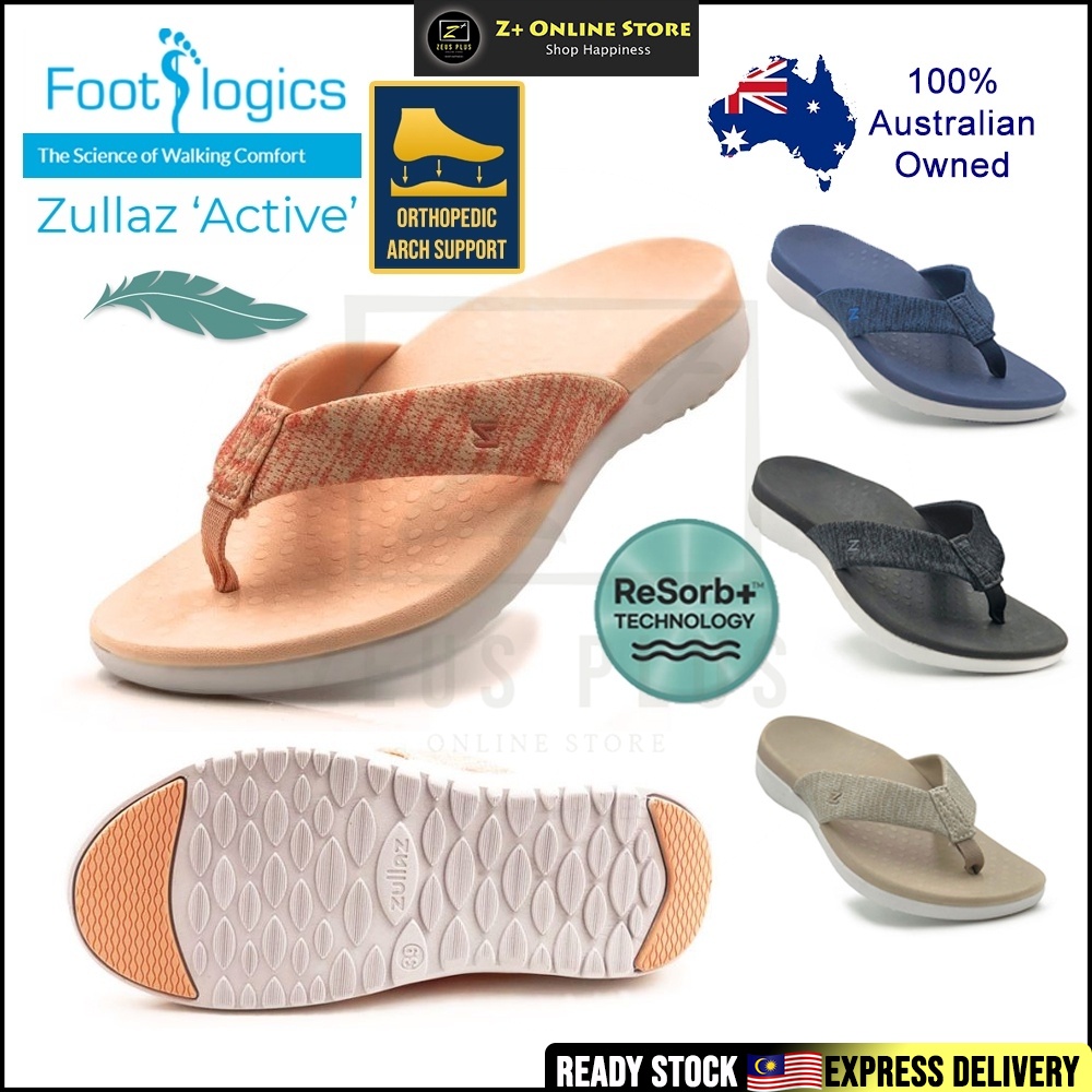 [Australia] Footlogics ZULLAZ ACTIVE Women Slippers Sandals Flip Flop ...