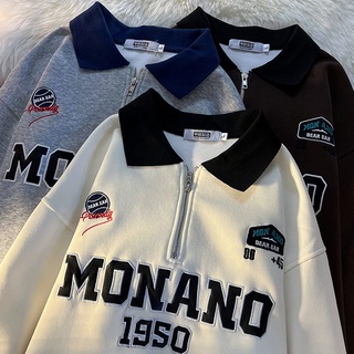 Men's Retro Fashion Zipper Cotton Super Oversized Jacket Male Loose ...