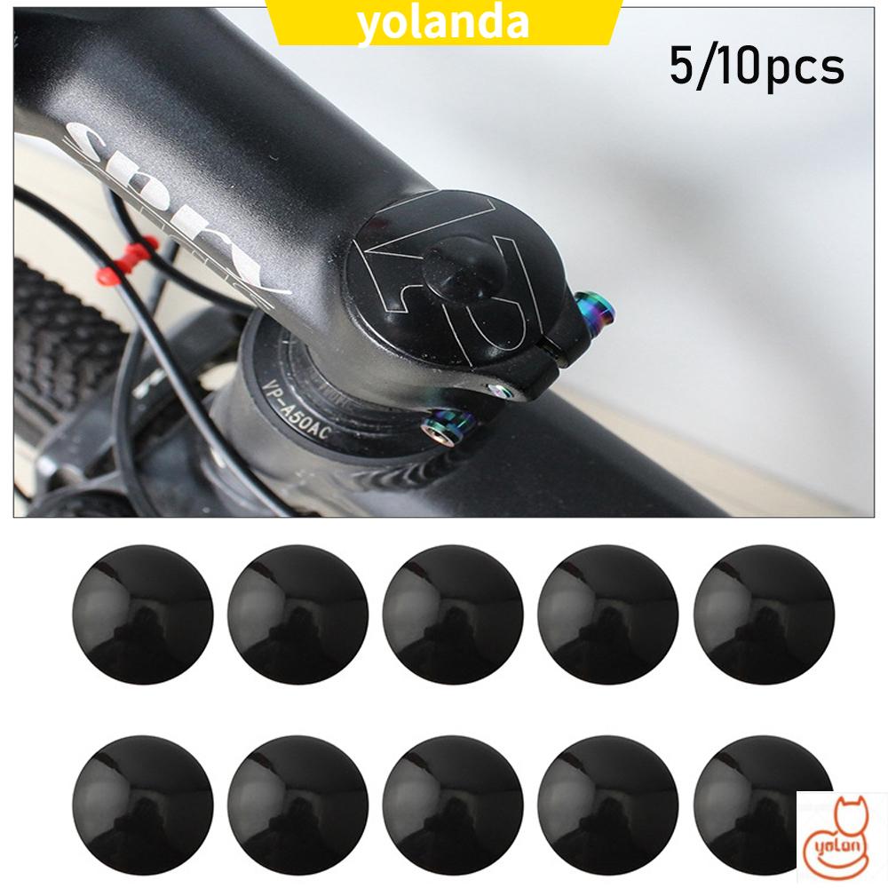 ☆YOLA☆ 5/10pcs Rubber Material Stem Top Cover Waterproof Outdoor MTB ...