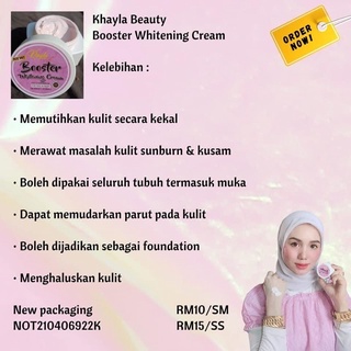 Khayla Booster whitening krim | Shopee Malaysia
