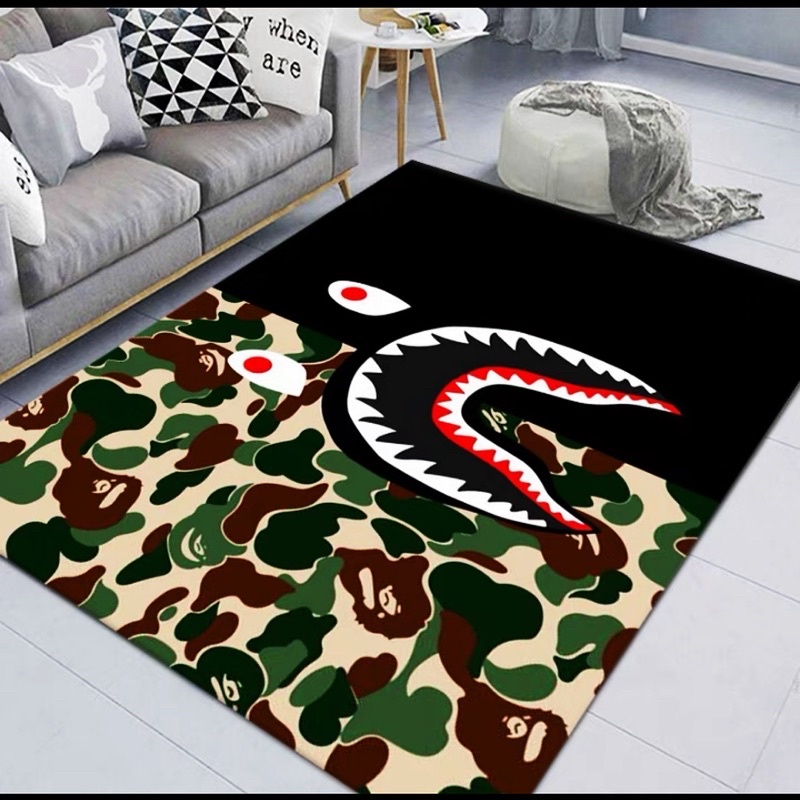 Karpet Velvet Streetwear Brand Aape Bape Monkey Branded Design ...
