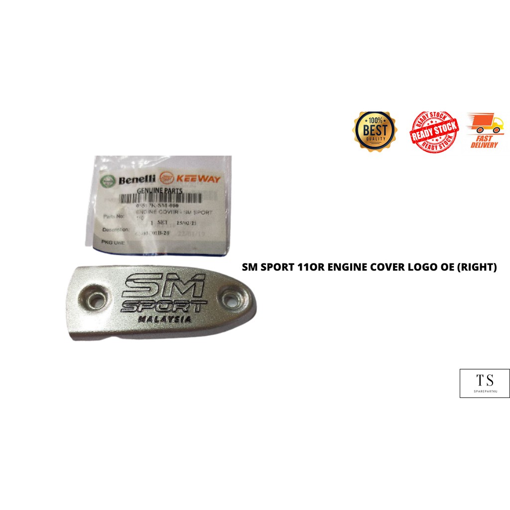 SM SPORT 110R ENGINE COVER LOGO OE | Shopee Malaysia
