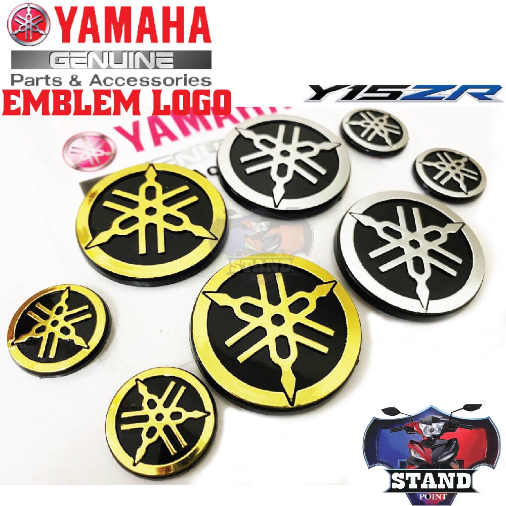 YAMAHA Y15ZR Y15 Y15Z LOGO EMBLEM STICKER COVER SET GOLD / SILVER (1 ...