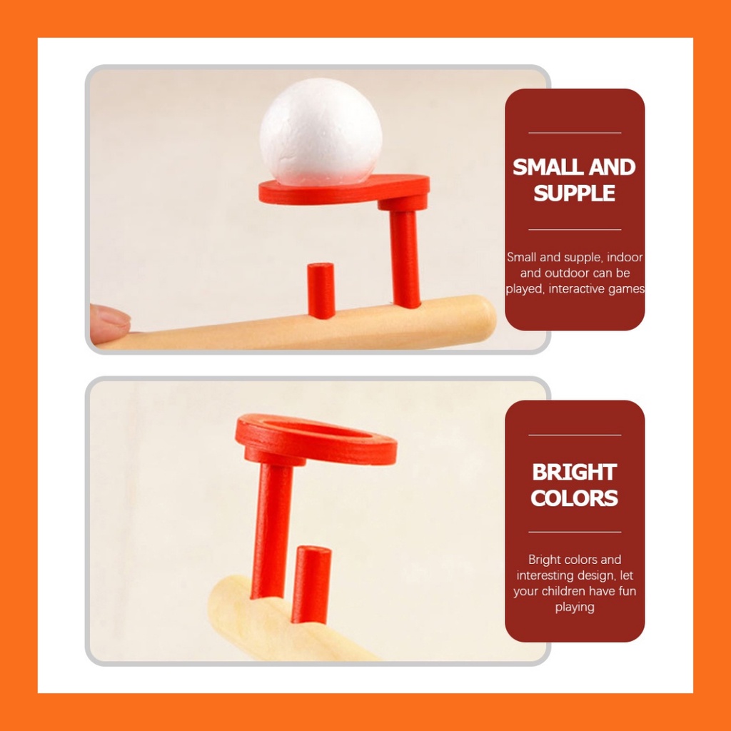 Montessori Wooden Floating Ball Blower Toy for Oral Motor Speech ...