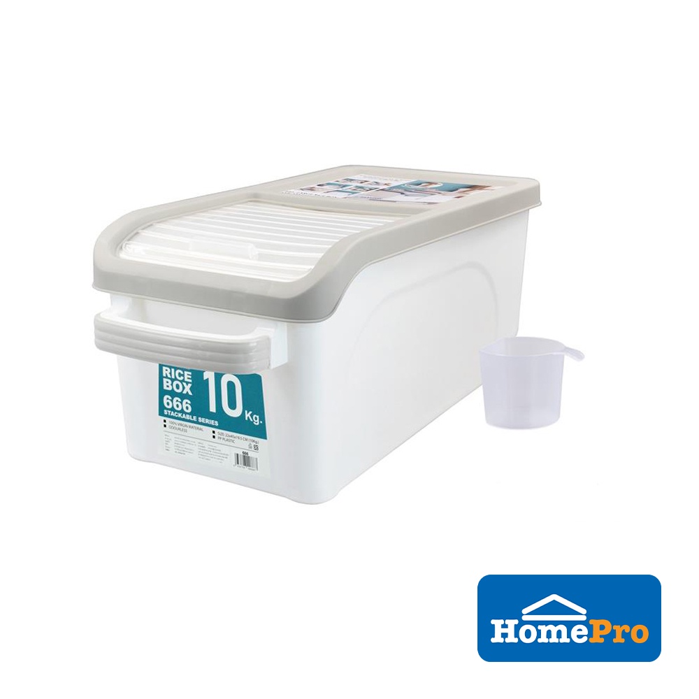 KEYWAY Plastic Rice Container With Slide Lid 666 W19.5xD45xH22 Cm 10KG ...