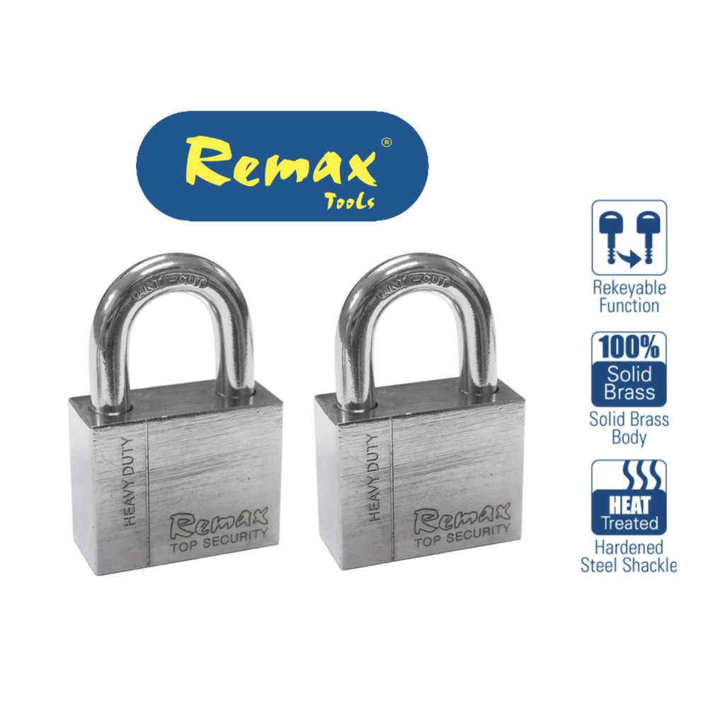 SEMENYIH Remax 78-PD502 50mm Double Padlock lock | Shopee Malaysia