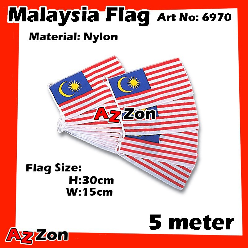 Malaysia Flag Line / Bendera Malaysia Bunting / Jalur Gemilang Banner ...