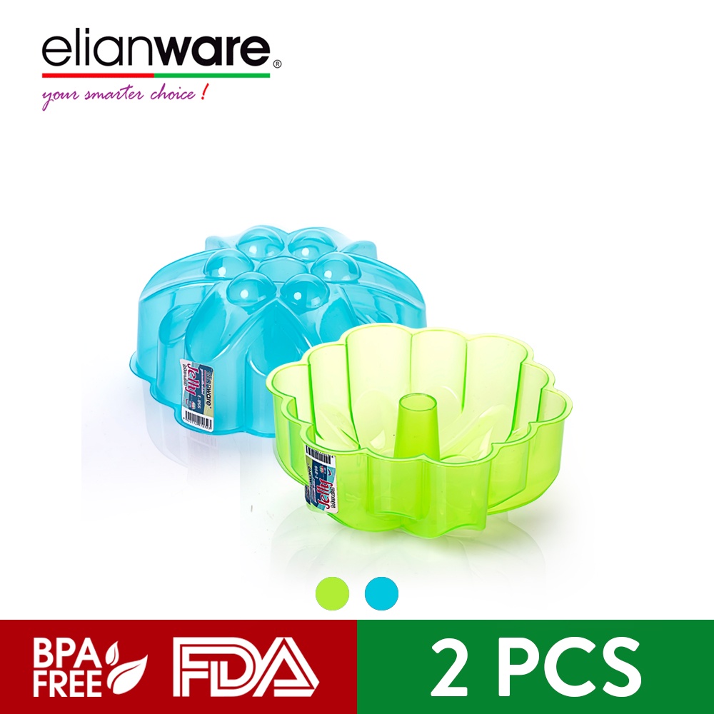 Elianware Flower Jelly Cake Mould Acuan Kuih Pudding Agar Agar Mould (6 ...
