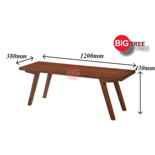 Big Tree Modern Rubber Wood Bench Chair / 4ft Bench Chair / Kerusi ...