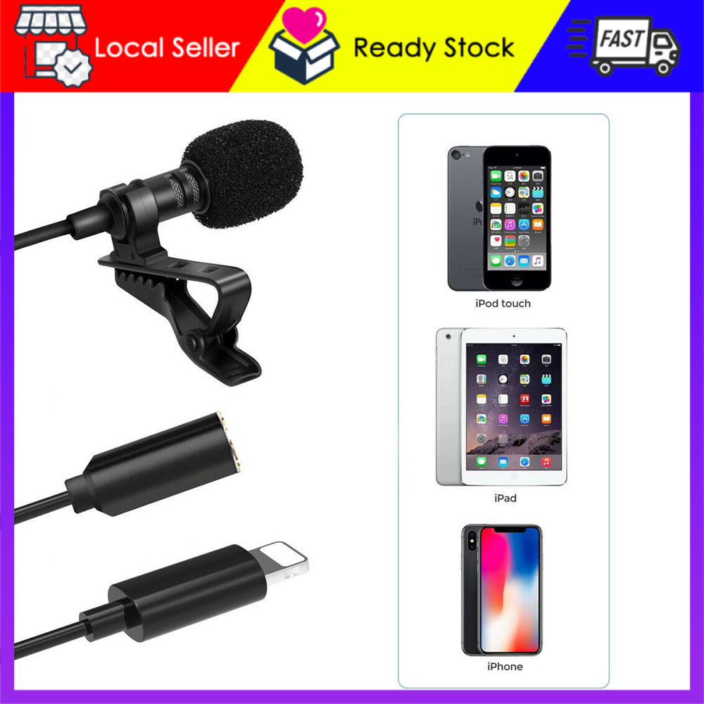 1.5 Meter Iightning Omni-directional Lapel Lavalier Microphone ...