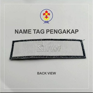 Name Tag Pengakap Scout Sulam Embroidery with gam (IRON ON) | Shopee ...