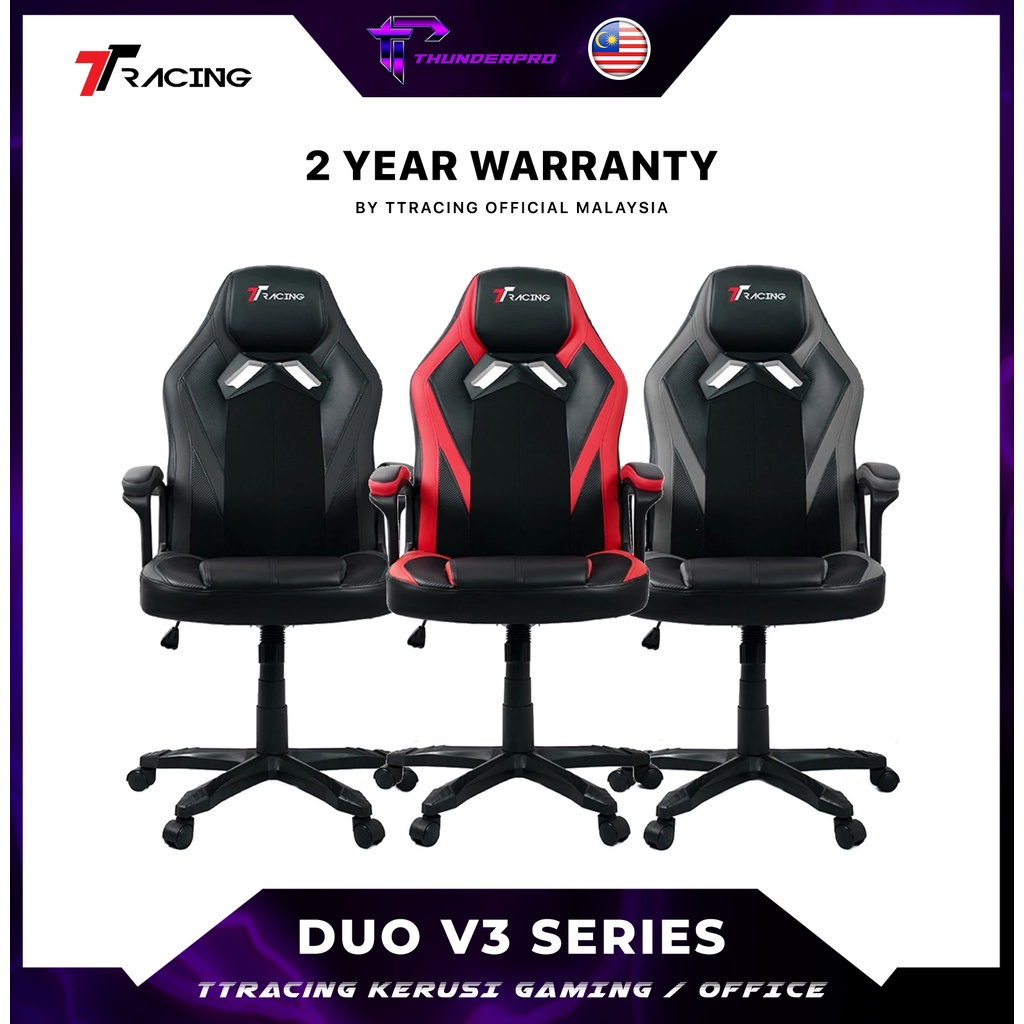 TTRacing Duo V3 Series Gaming Chair Kerusi Gaming Seat | Shopee Malaysia