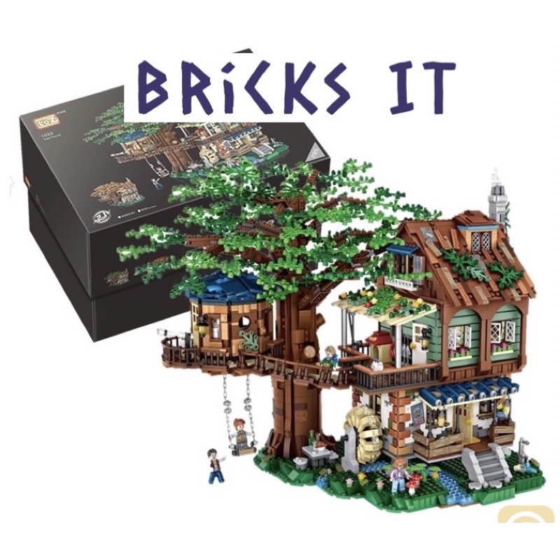 LOZ 1033 Tree House [2 in 1 Mode] Building Architecture Nano Block ...