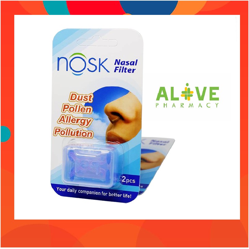 NOSK 3-LAYERED NASAL FILTERS 1 pair (For Traveling) | Shopee Malaysia