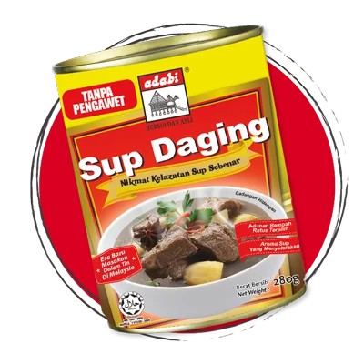 ADABI Sup Daging dalam Tin 280g | Shopee Malaysia
