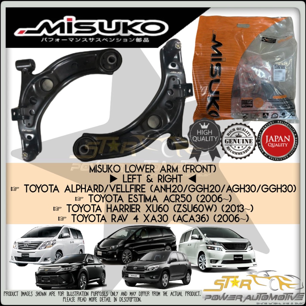MISUKO Toyota Alphard Vellfire ANH20 GGH20 AGH30 / Estima ACR50/Harrier ...