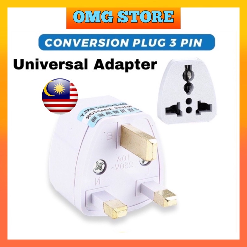 3Pin Universal Adapter Plug Head UK 3 Pin Malaysia China Plug Socket US ... 3Pin Universal Adapter Plug Head UK 3 Pin Malaysia China Plug Socket US ...