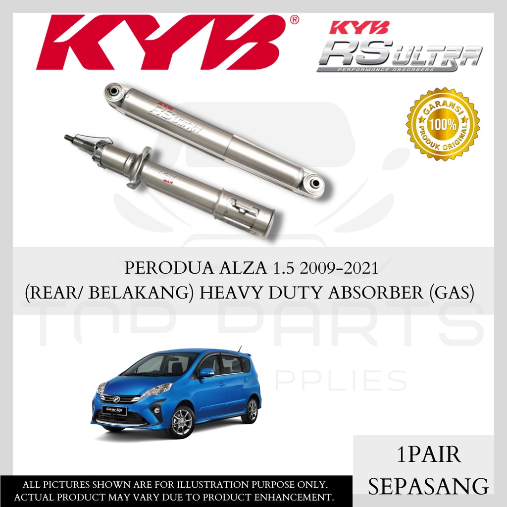 PERODUA ALZA 1.5 2009-2021 REAR KYB KAYABA RS ULTRA HEAVY DUTY ABSORBER ...