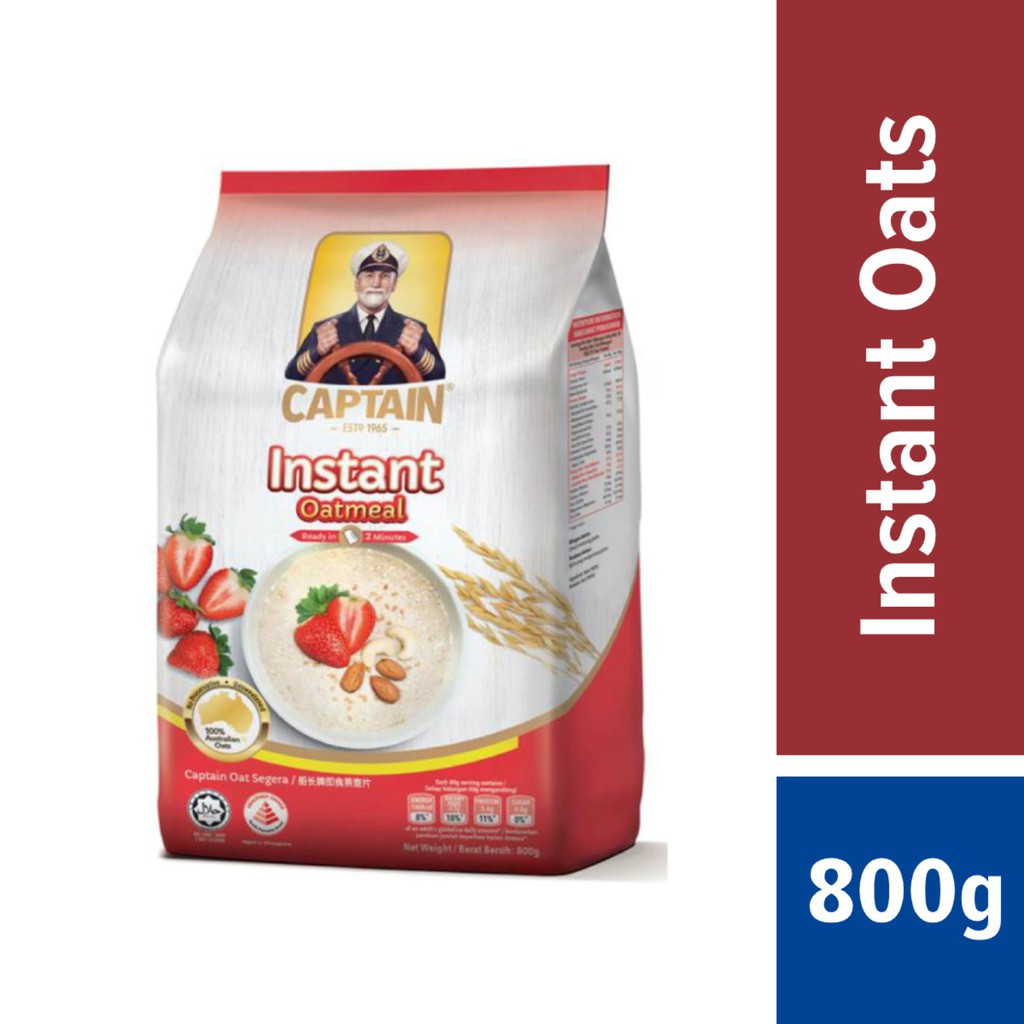 Captain Oat Instant oatmeal 800g | Shopee Malaysia