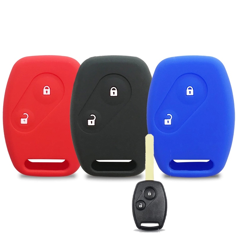 Silicone Protection Car Key Remote Cover Case 2 Button Cover Casing ...