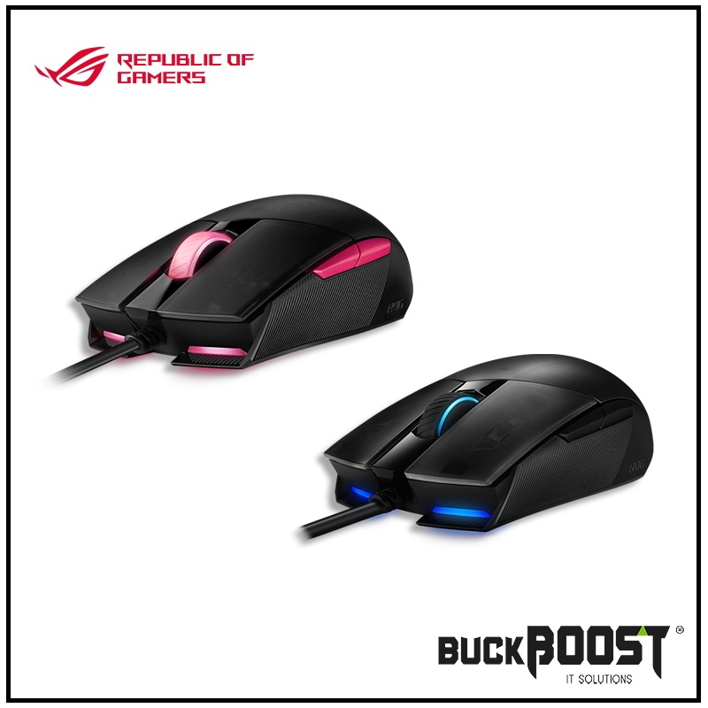 Asus ROG Strix Impact II / Electro Punk Edition Gaming Mouse (P512 ...