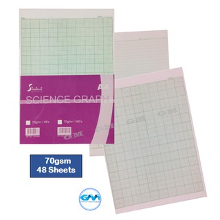 Graph Paper 48 sheet 70gsm A4 size | Kertas Graf A4 | Kertas Matematik ...