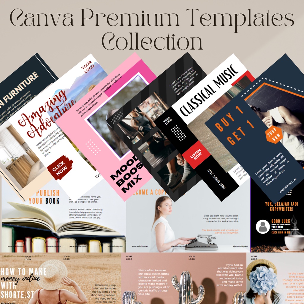 290+ Canva Premium Design Template Fully Editable Professional Carousel ...