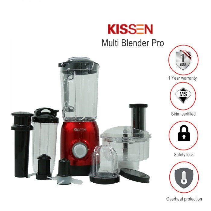 Pengisar/Blender/Kissen Multi-functional Blender with Food Processor ...