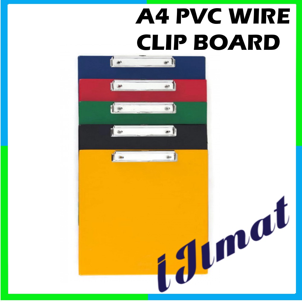 2340F F4 Size PVC Wire Clip Board / F4 Saiz Papan Clip Kertas / Clip ...