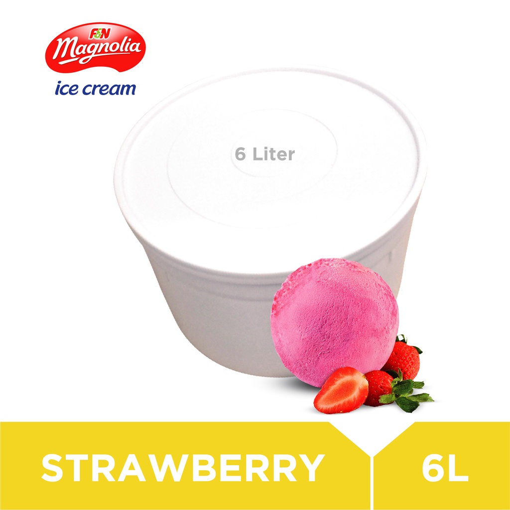 Magnolia Strawberry 6L Ice Cream | Shopee Malaysia