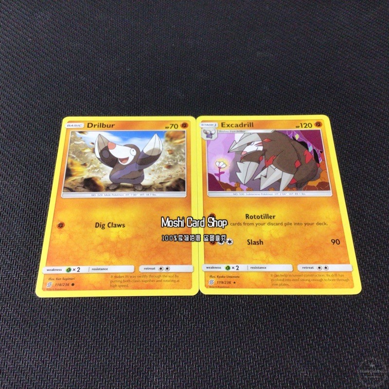 Pokemon TCG-Singles-Drilbur+Excadrill Evolution Set | Shopee Malaysia