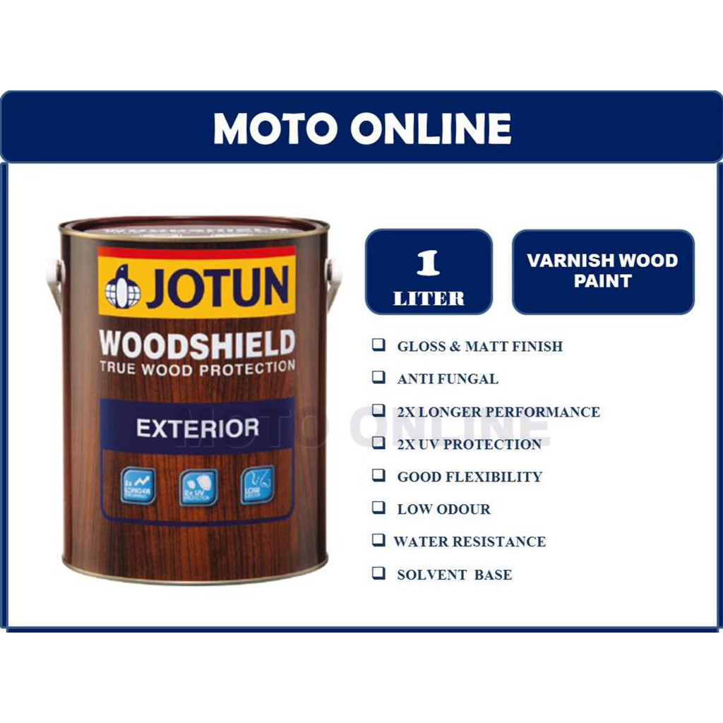 Jotun Woodshield Exterior 1LT/Cat Varinsh Wood/Shellac Kayu/Jotun ...