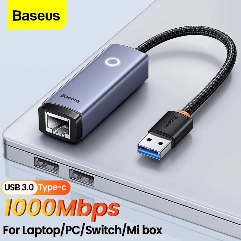Baseus USB 3.0 Network Card Adapter RJ45 Network Card 1000Mbps For ...
