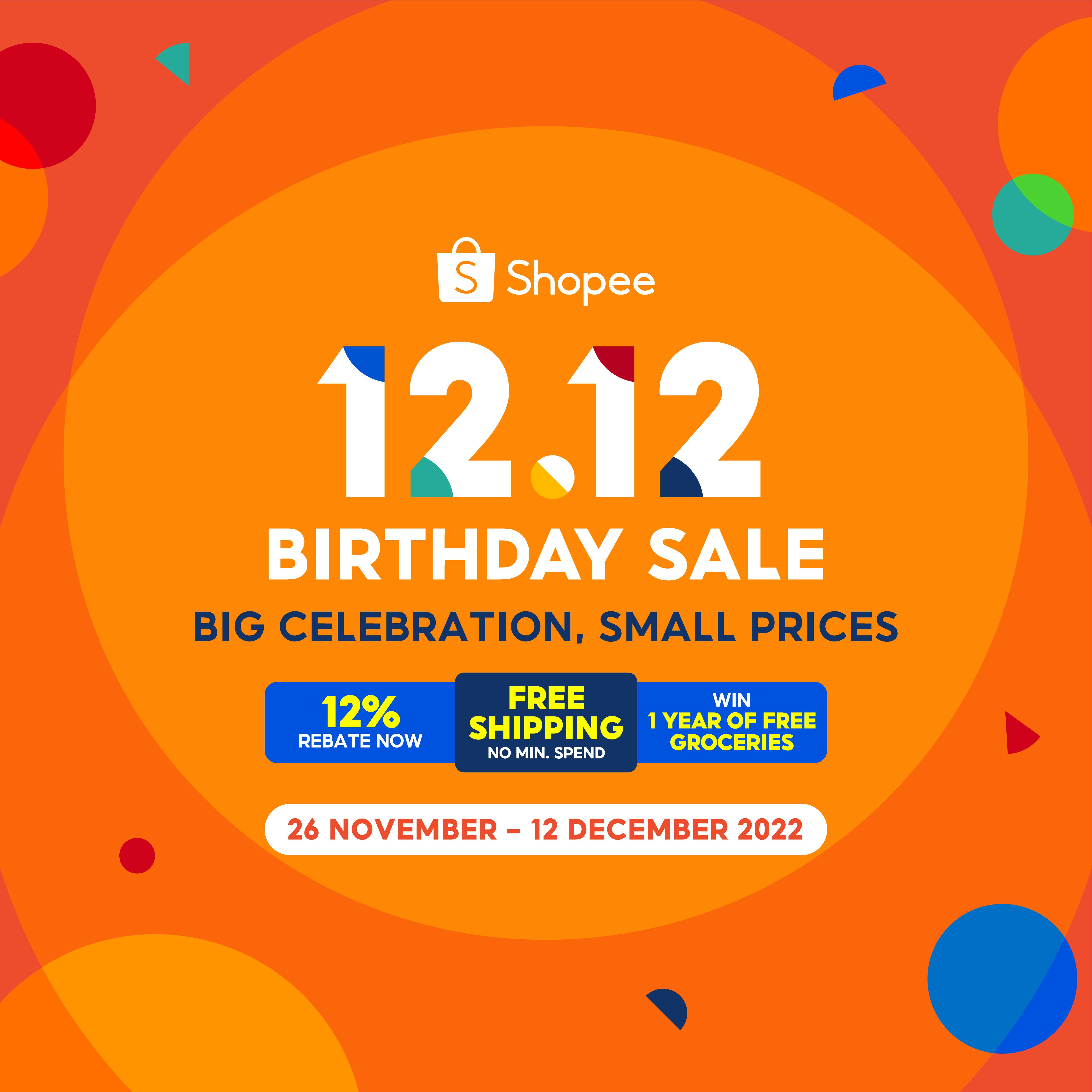 12.12 Birthday Sale 2023 | Free Shipping No Min. Spend + 12% Rebate Now ...
