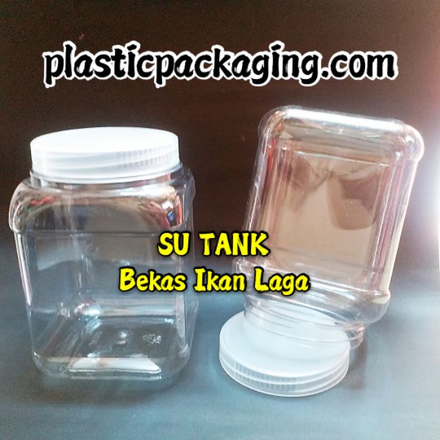 SU Tank Plastik Ikan Betta /Balang kuih Petak/ Cookies Container/ Bekas ...