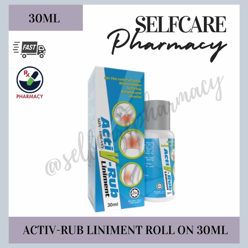 (30ML) ACTIV-RUB LINIMENT ROLL ON BOTTLE UNTUK SAKIT OTOT DAN BADAN ...
