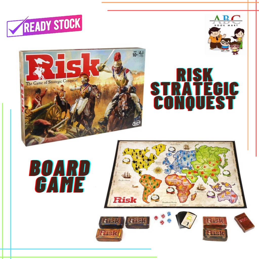 ( READY STOCK ) HASBRO RISK THE STRATEGIC CONQUEST BOARD GAME | Shopee ...