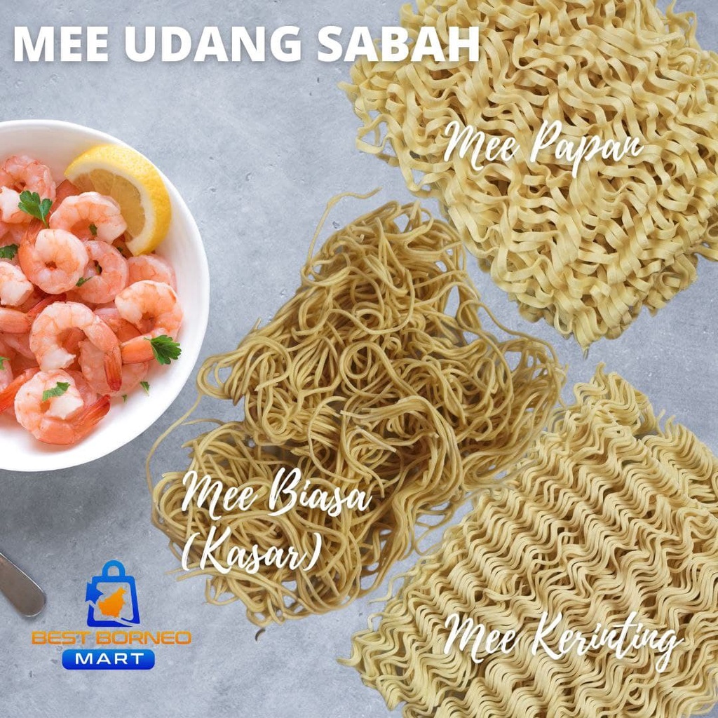 Mee Udang Sabah 400g X 2 BUNGKUS / Mee Cap Udang / Mee Kering Sedap ...