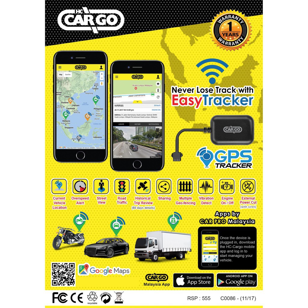 Vehicle Car Lorry Motor Bus GPS Tracker ( HC Cargo) | Shopee Malaysia