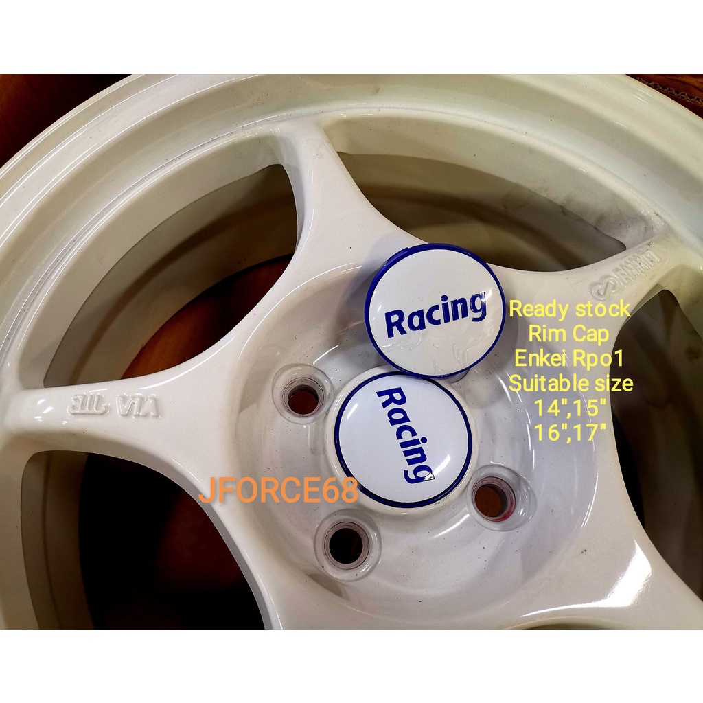 Rim Cap Enkei Rpo1 Rpf1 58mm 1set(4pc)/Cap Enkei Racing Rpo 1 Sport Rim ...