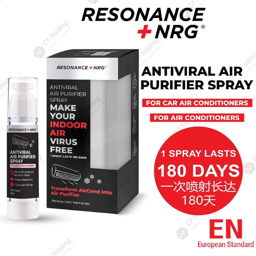 RESONANCE+NRG Antiviral Air Purifier Spray Anti-Microbial Sanitizer ...