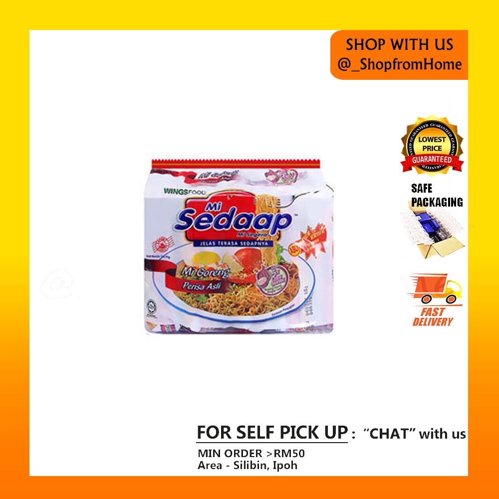 Mi Sedaap Goreng Asli/ Mee Sedap 5x91g | Shopee Malaysia