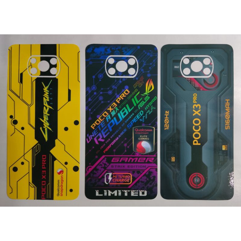 (All Model Support)POCO X3 PRO NFC Printed Display Sticker Smart Design ...