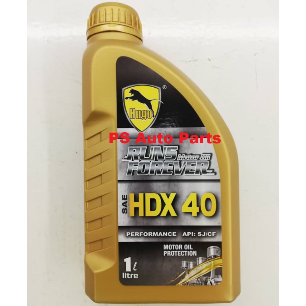 Hugo sae hdx 40 api sj/cf engine oil 1 liter motor oil protection | BeeCost