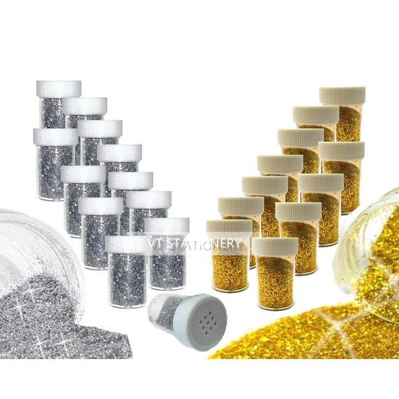 Glitter Powder Silver & Gold color 12gm | Shopee Malaysia