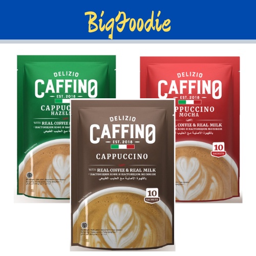 [BFD] Delizio Caffino Cappuccino 3 in 1 Real Coffee 10's | Shopee Malaysia