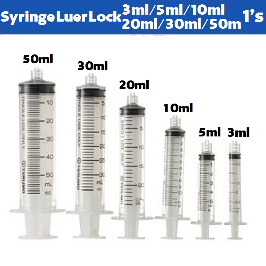 Syringe Luer Slip / Luer Lock Picagari 3mL / 5mL / 10mL / 20mL | Shopee Malaysia