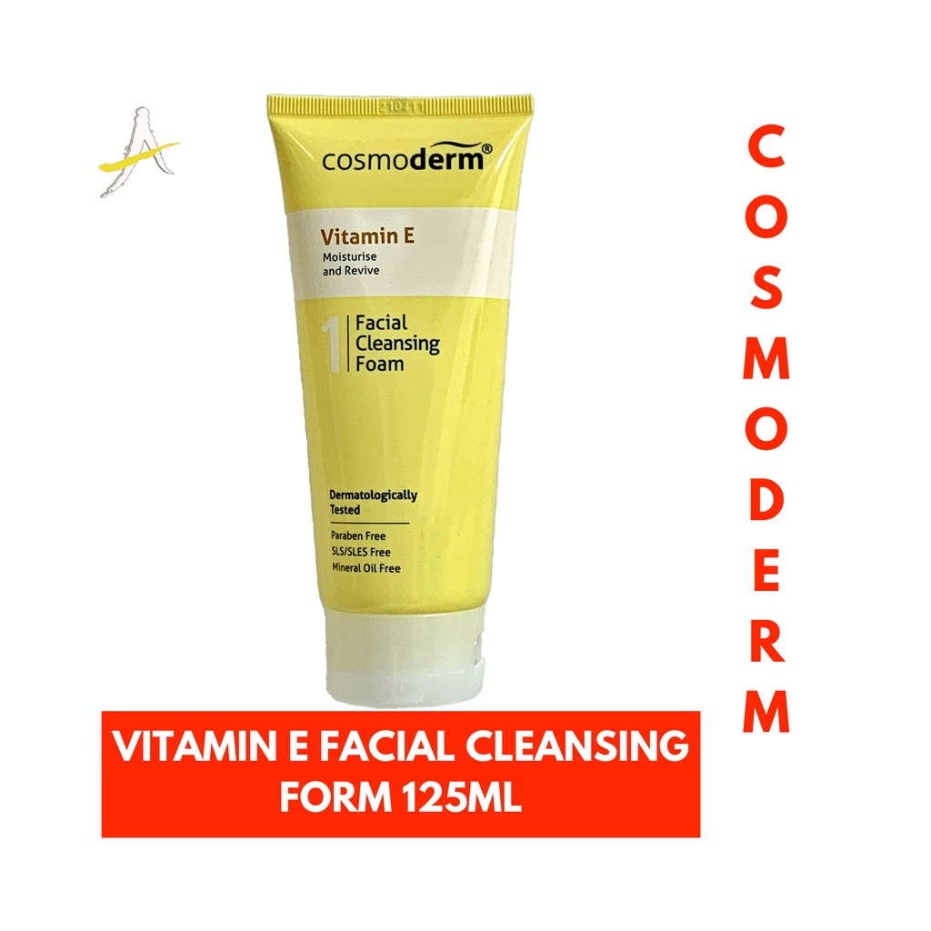 Cosmoderm Vitamin E Facial Cleansing Form 125ml | Shopee Malaysia