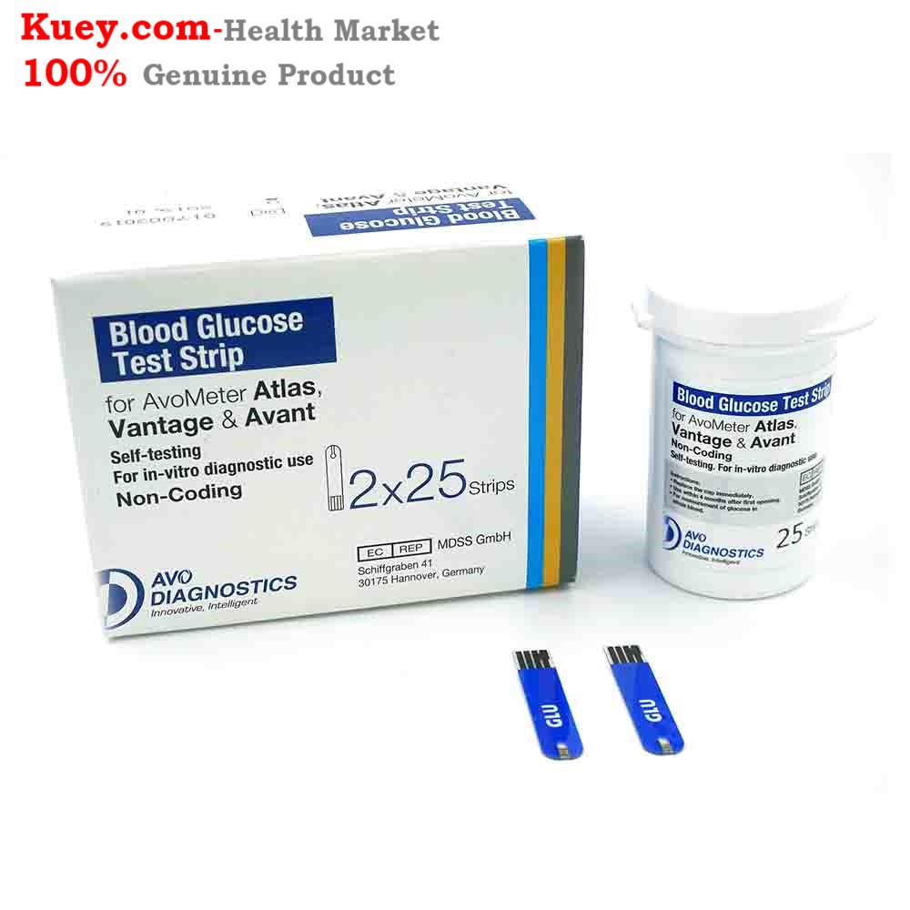 Strip Glucometer - AvoMeter Glucose Strips 2x25's (Atlas,Vantage ...